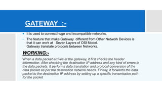 Network connecting devices and their security | PPT