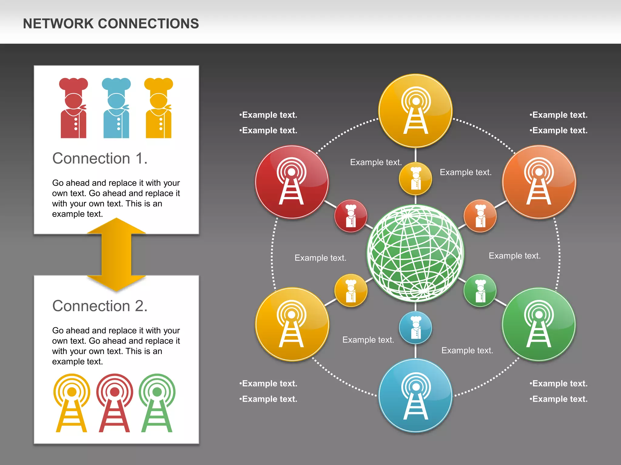 Cellular Network Diagram (for PowerPoint and Google Slides) | PPTX