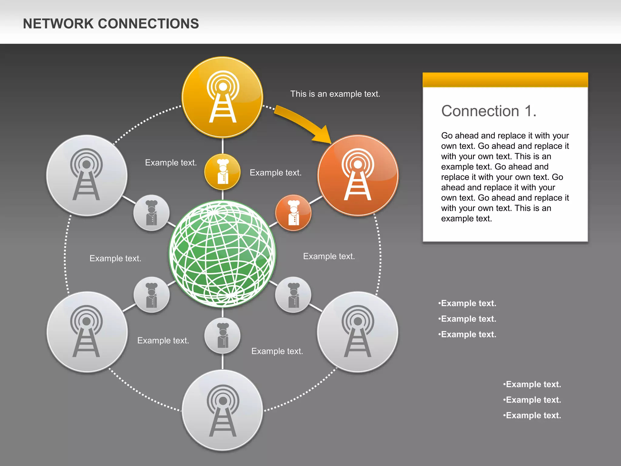 Cellular Network Diagram (for PowerPoint and Google Slides) | PPTX