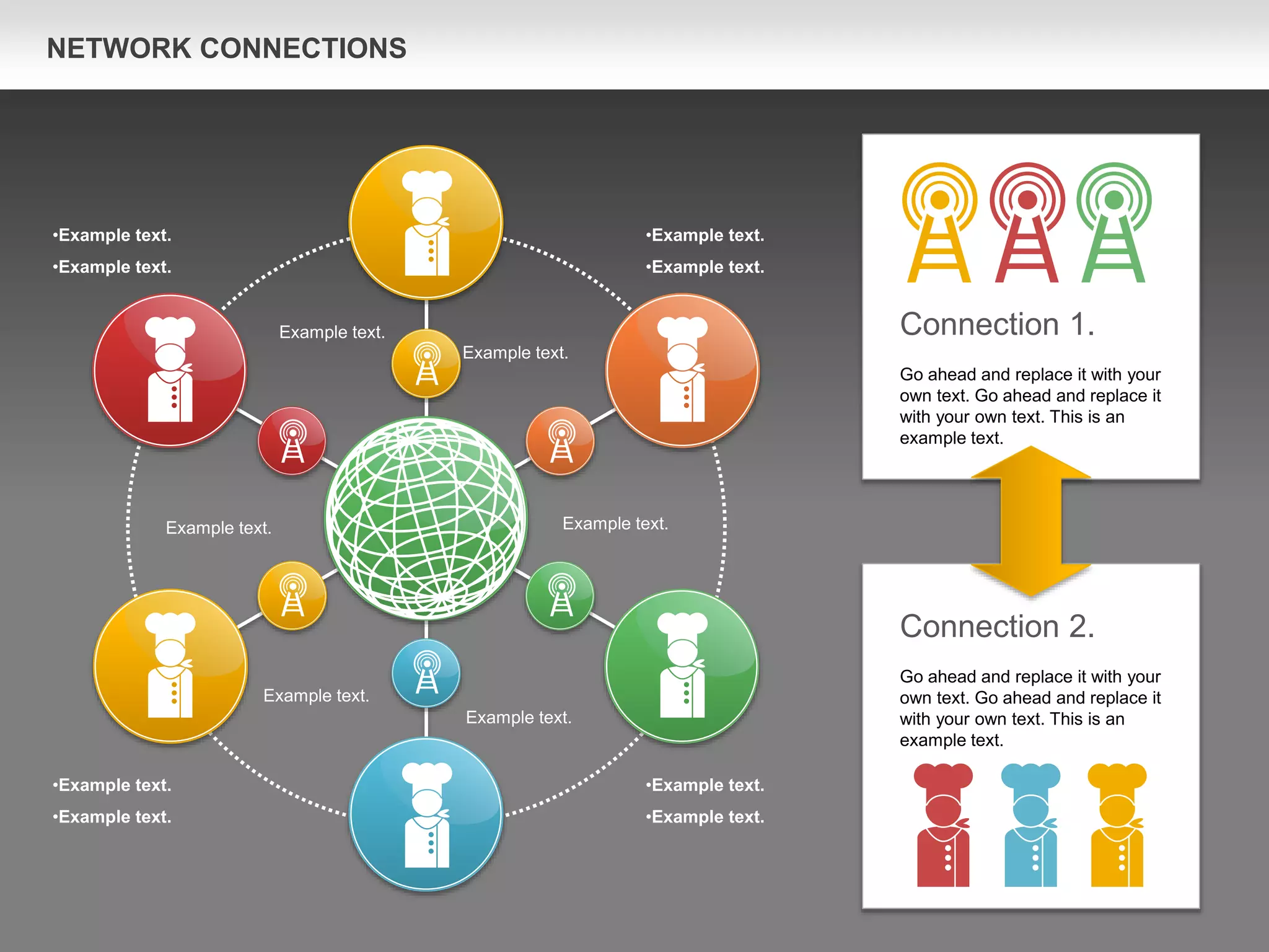 Cellular Network Diagram (for PowerPoint and Google Slides) | PPTX