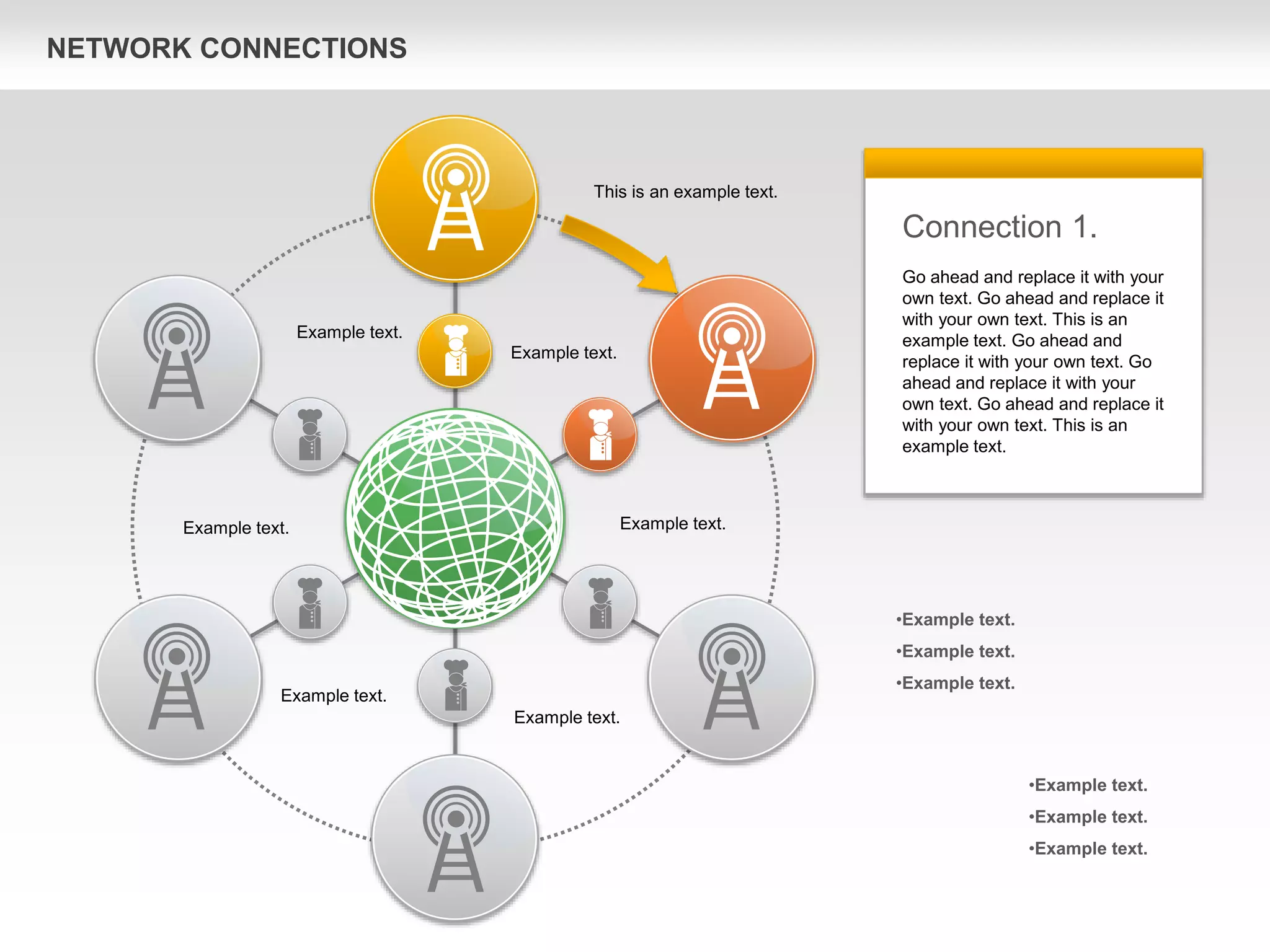 Cellular Network Diagram (for PowerPoint and Google Slides) | PPTX