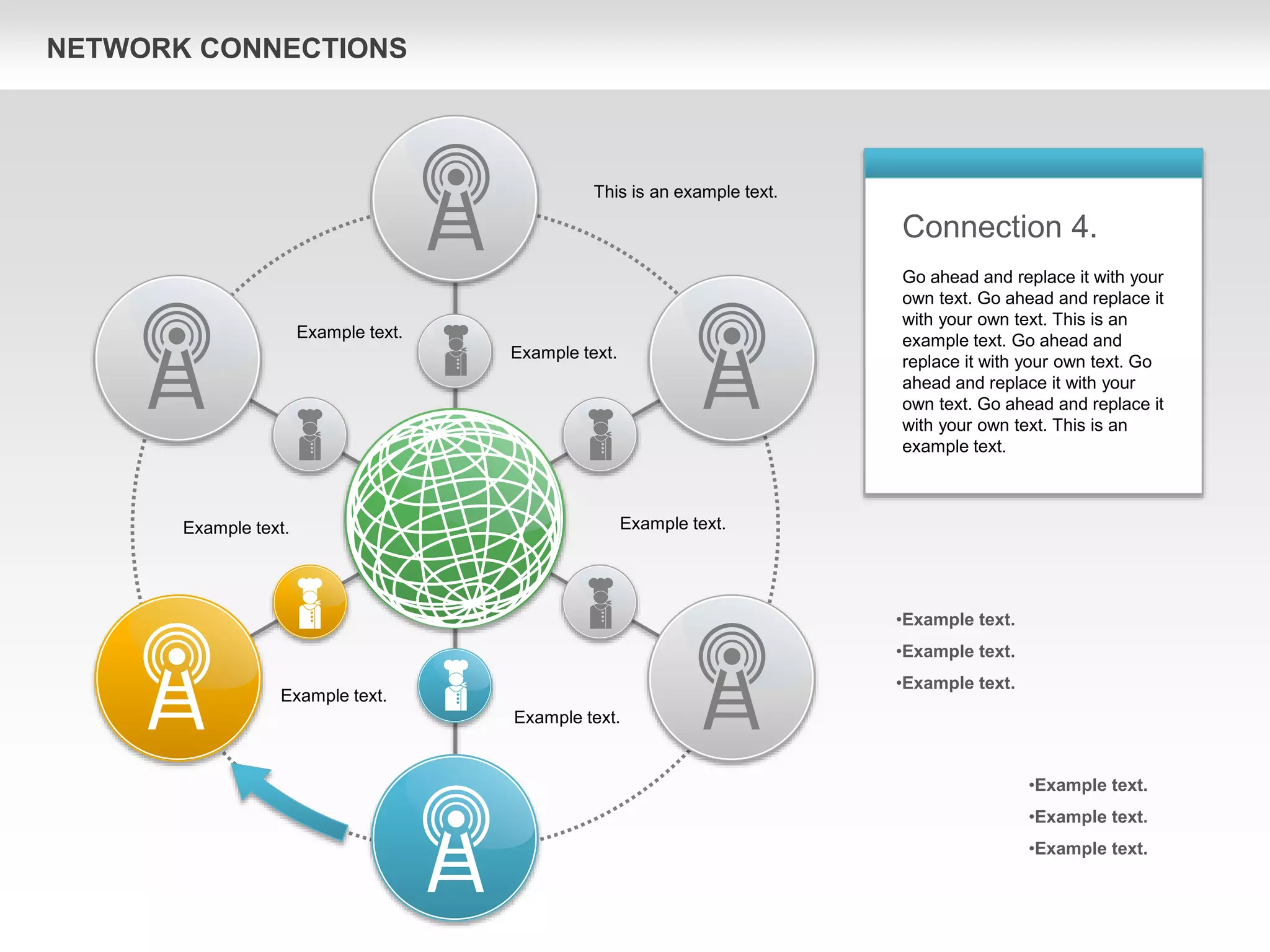 Cellular Network Diagram (for PowerPoint and Google Slides) | PPTX