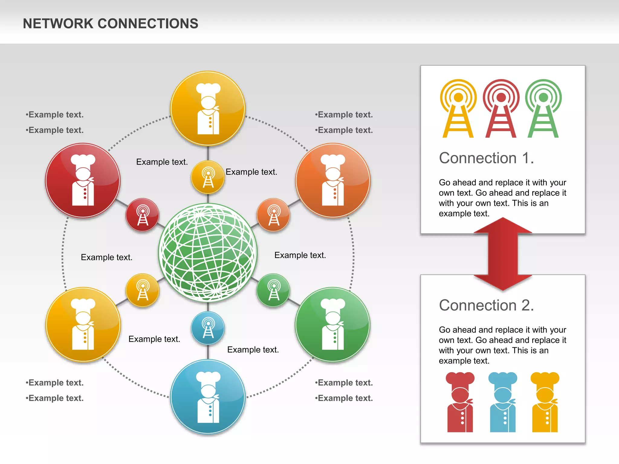 Cellular Network Diagram (for PowerPoint and Google Slides) | PPTX