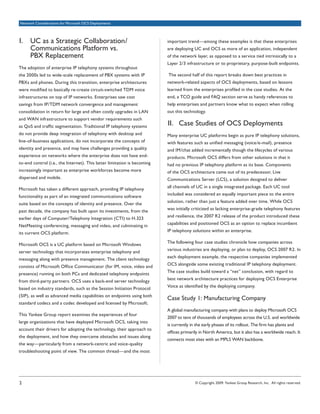 Microsoft Unified Communications - Network Considerations for Microsoft ...