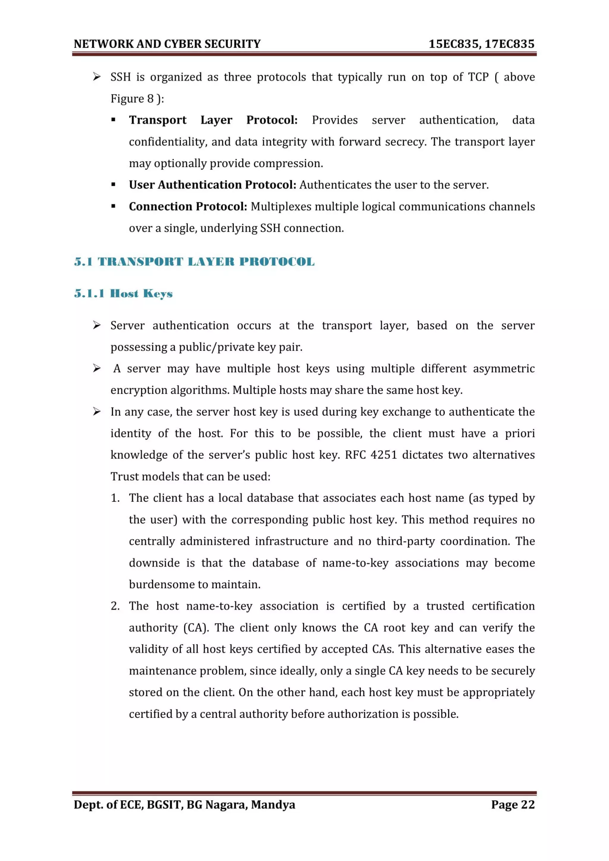 VTU Network & cyber security (1-5 Module) Full notes | PDF