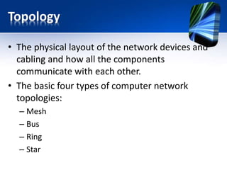 Network design - Topology | PPTX