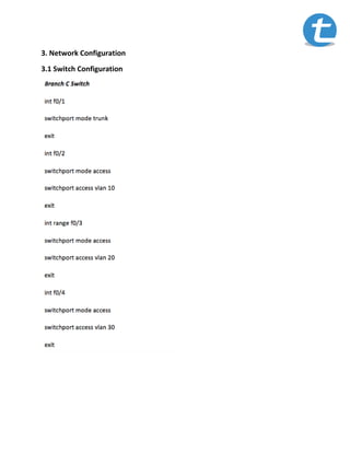 Network design assignment | PDF