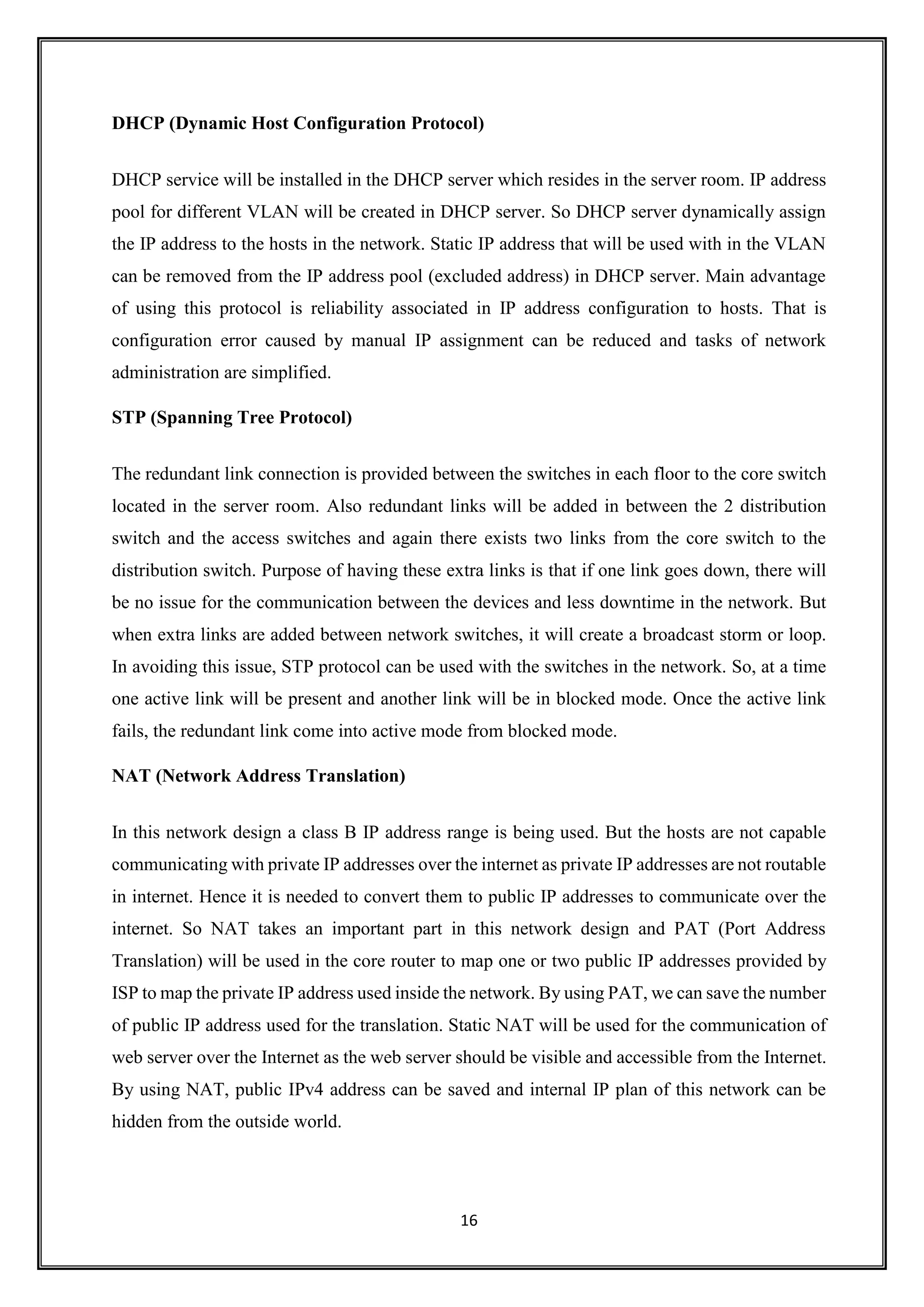 Network Design for a Small & Medium Enterprise | PDF