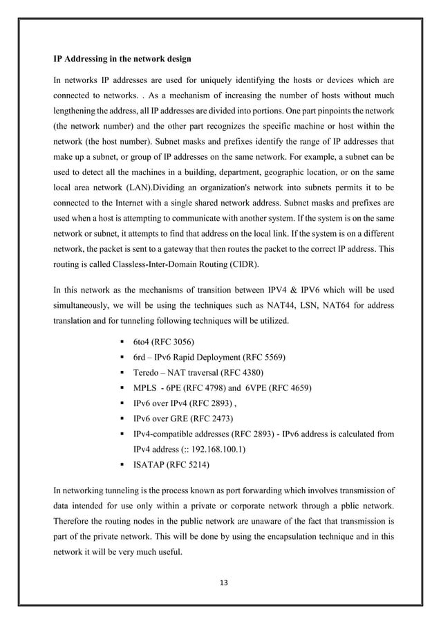 Network Design for a Small & Medium Enterprise | PDF | Computer Networking | Computing