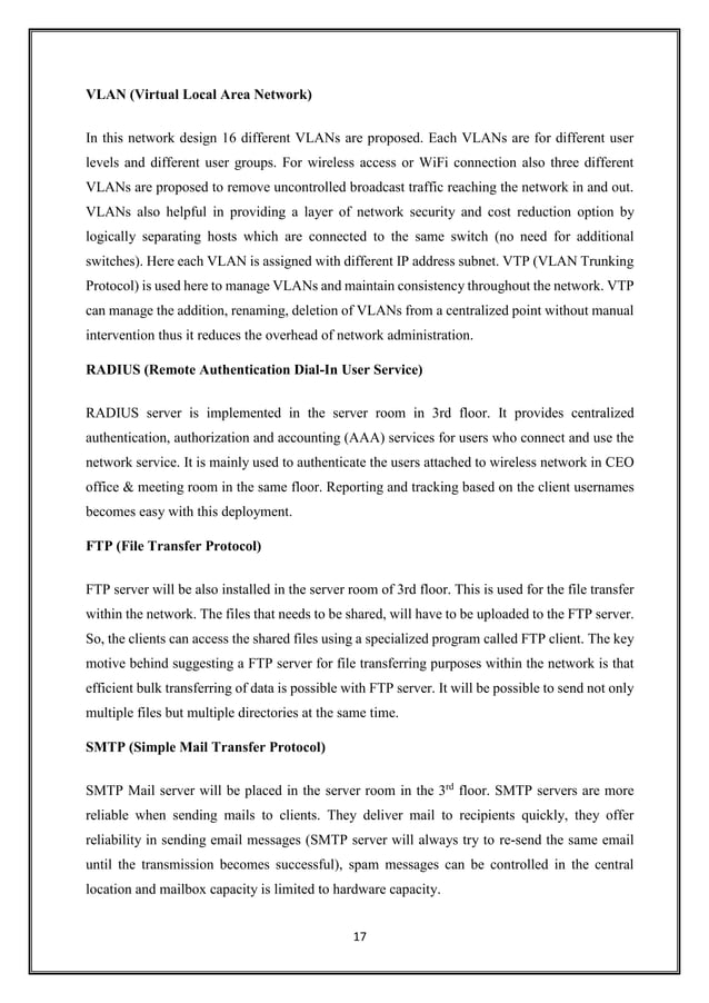 Network Design for a Small & Medium Enterprise | PDF | Computer Networking | Computing