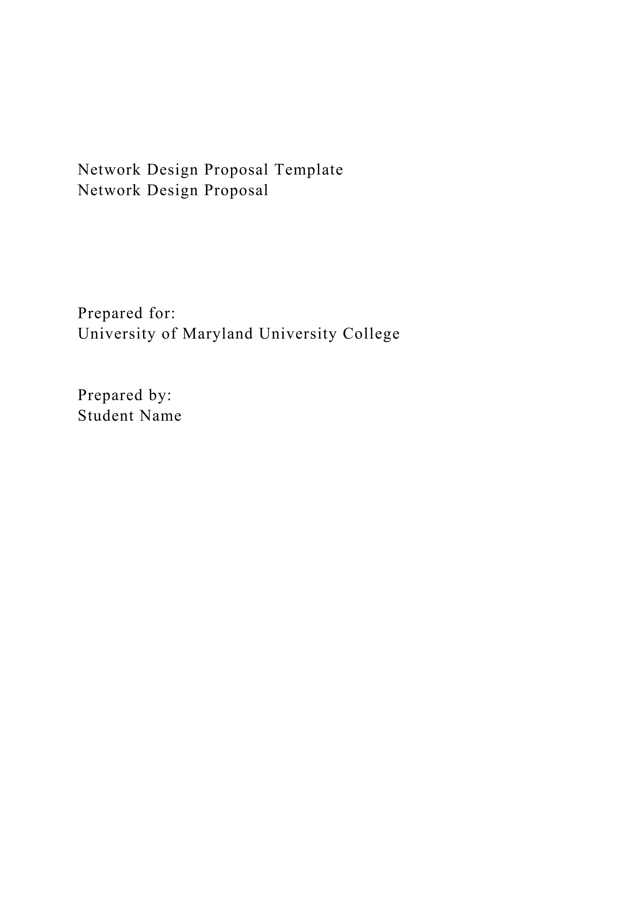 Network Design Proposal TemplateNetwork Design Proposal.docx