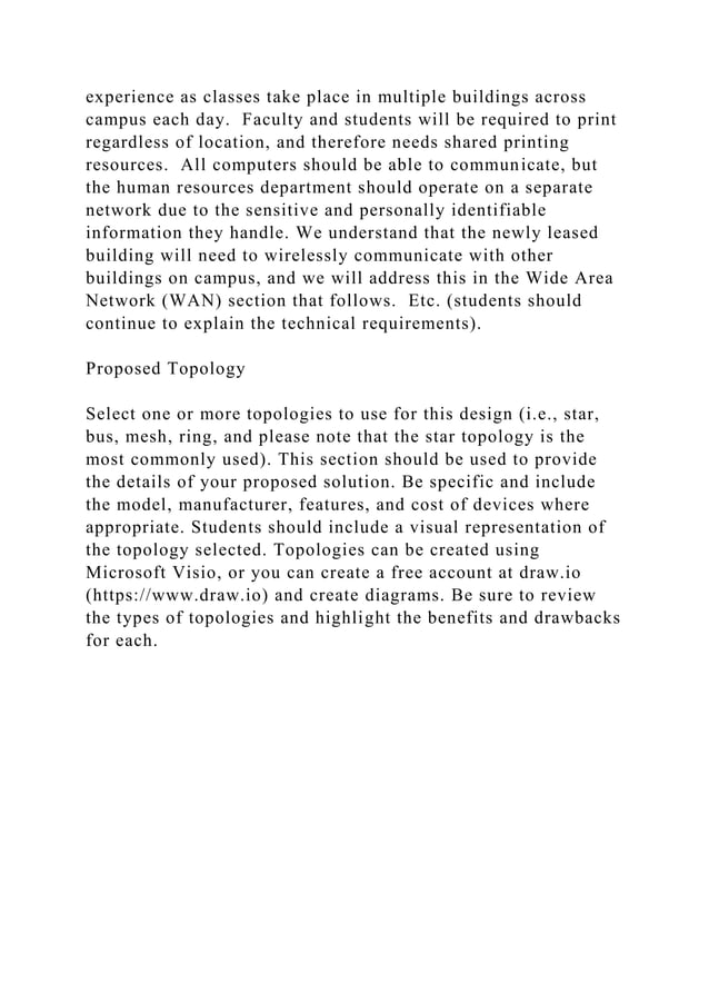 Network Design Proposal TemplateNetwork Design Proposal.docx | Computer Networking | Computing