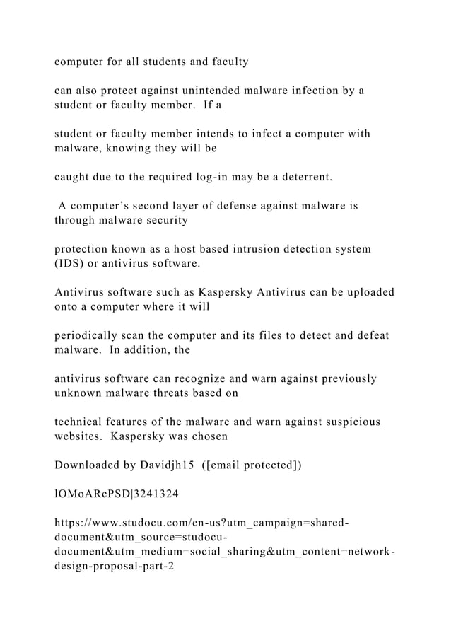 Network Design Proposal TemplateNetwork Design Proposal.docx | Computer ...