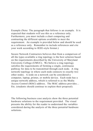 Network Design Proposal TemplateNetwork Design Proposal.docx