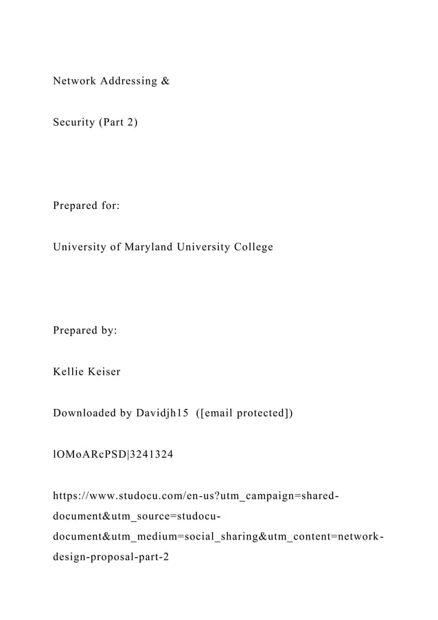 Network Design Proposal TemplateNetwork Design Proposal.docx | Computer Networking | Computing