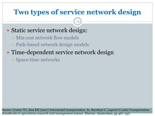 Network designs for improved hinterland transport | PDF | Logistics and ...