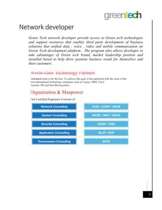 Network developer company report | PDF