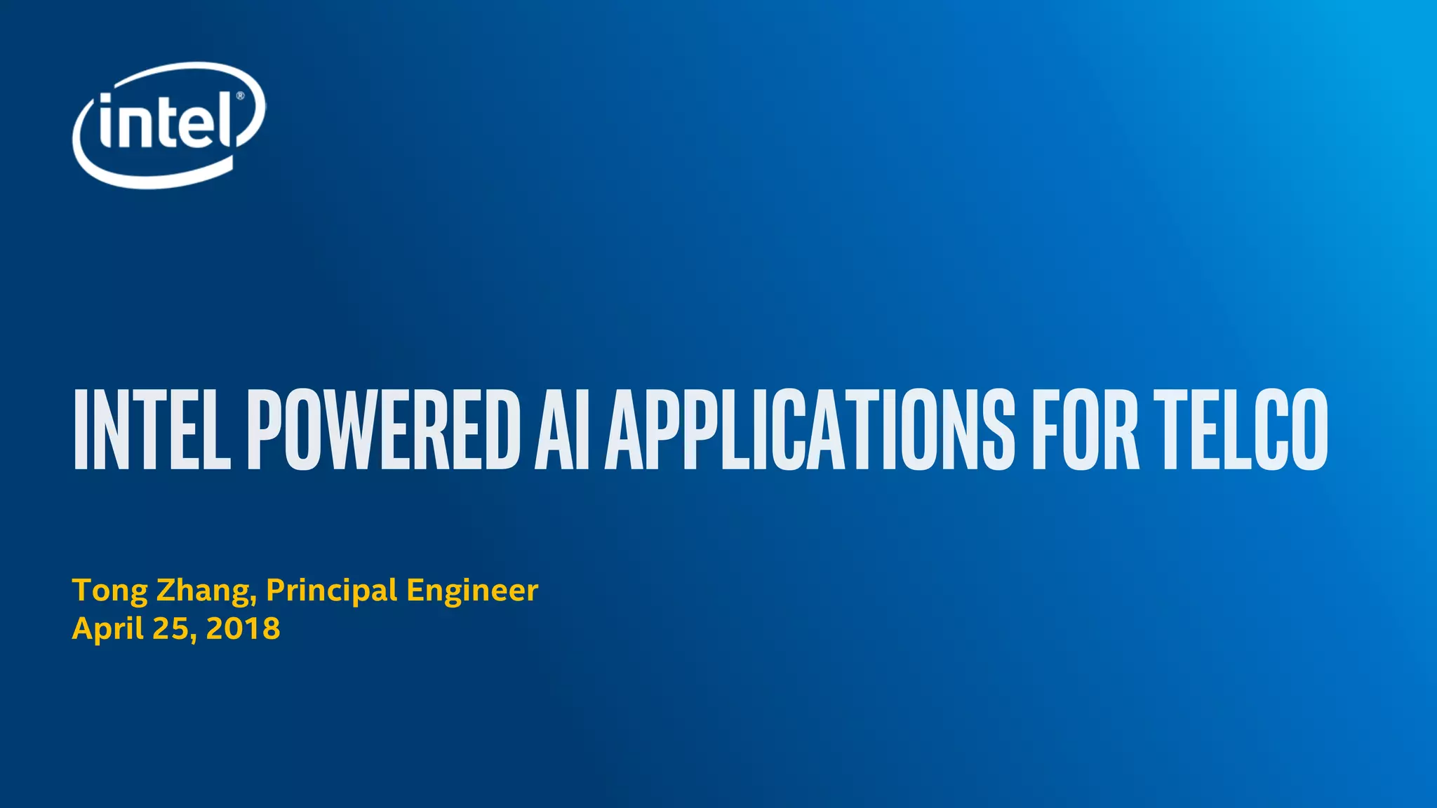 Intel Powered AI Applications for Telco | PDF