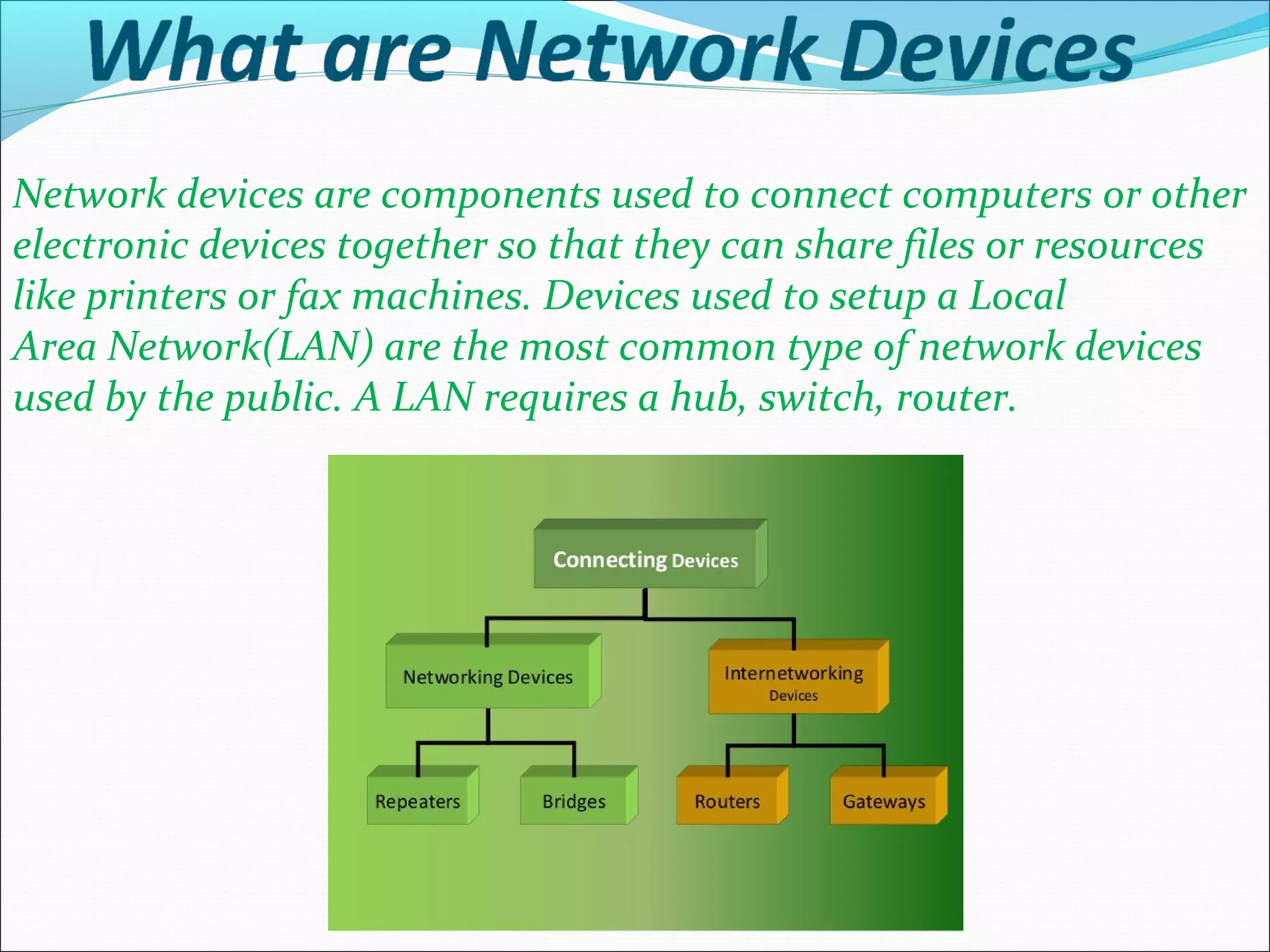 Network devices | PPT