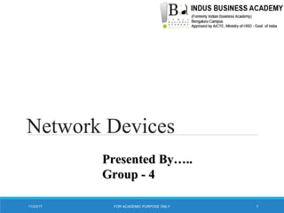 Network devices | PPT