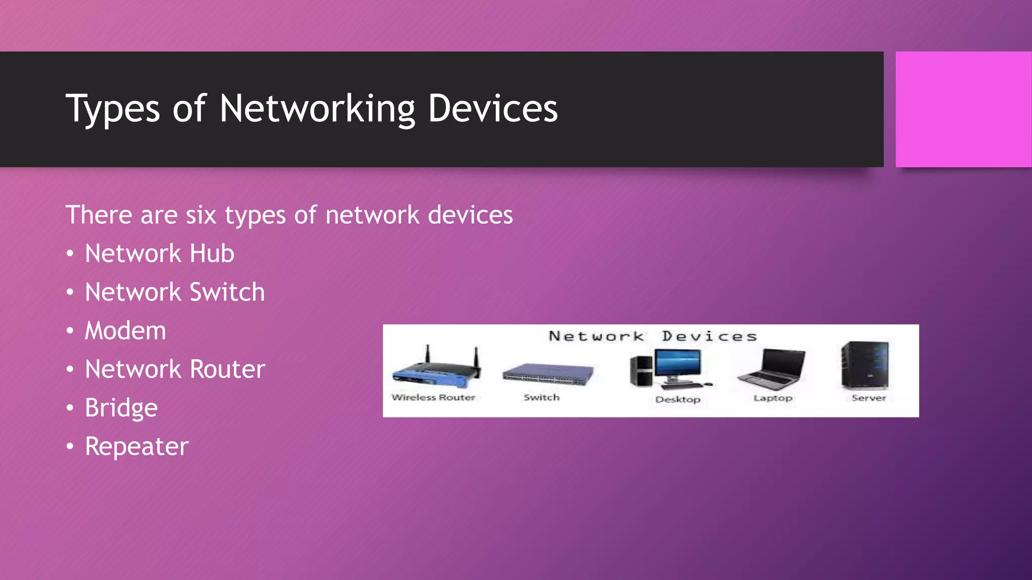Network devices | PPT