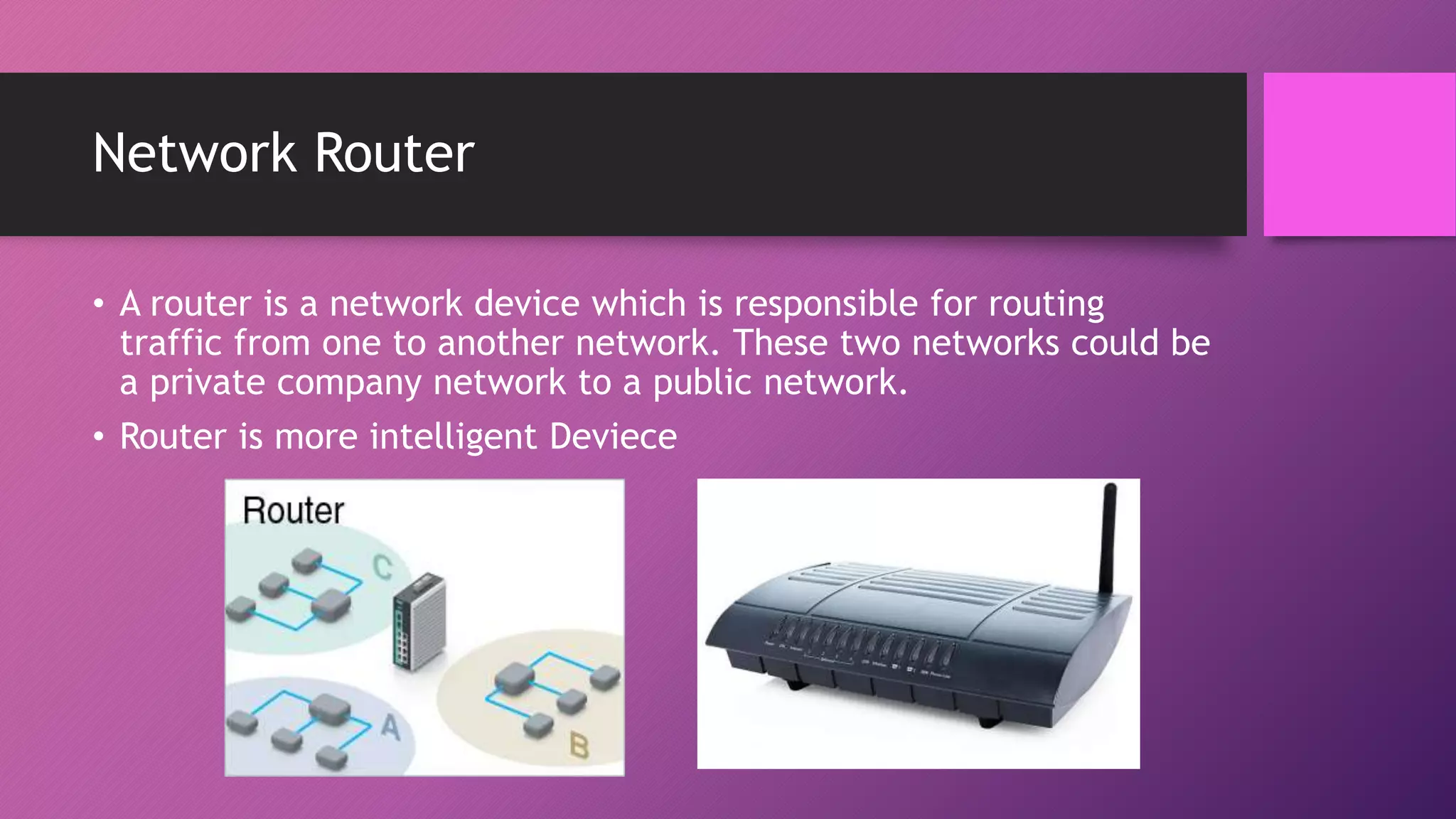 Network devices | PPT