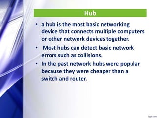 Network devices | PPTX