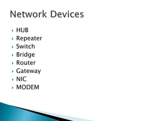 Network devices | PPT