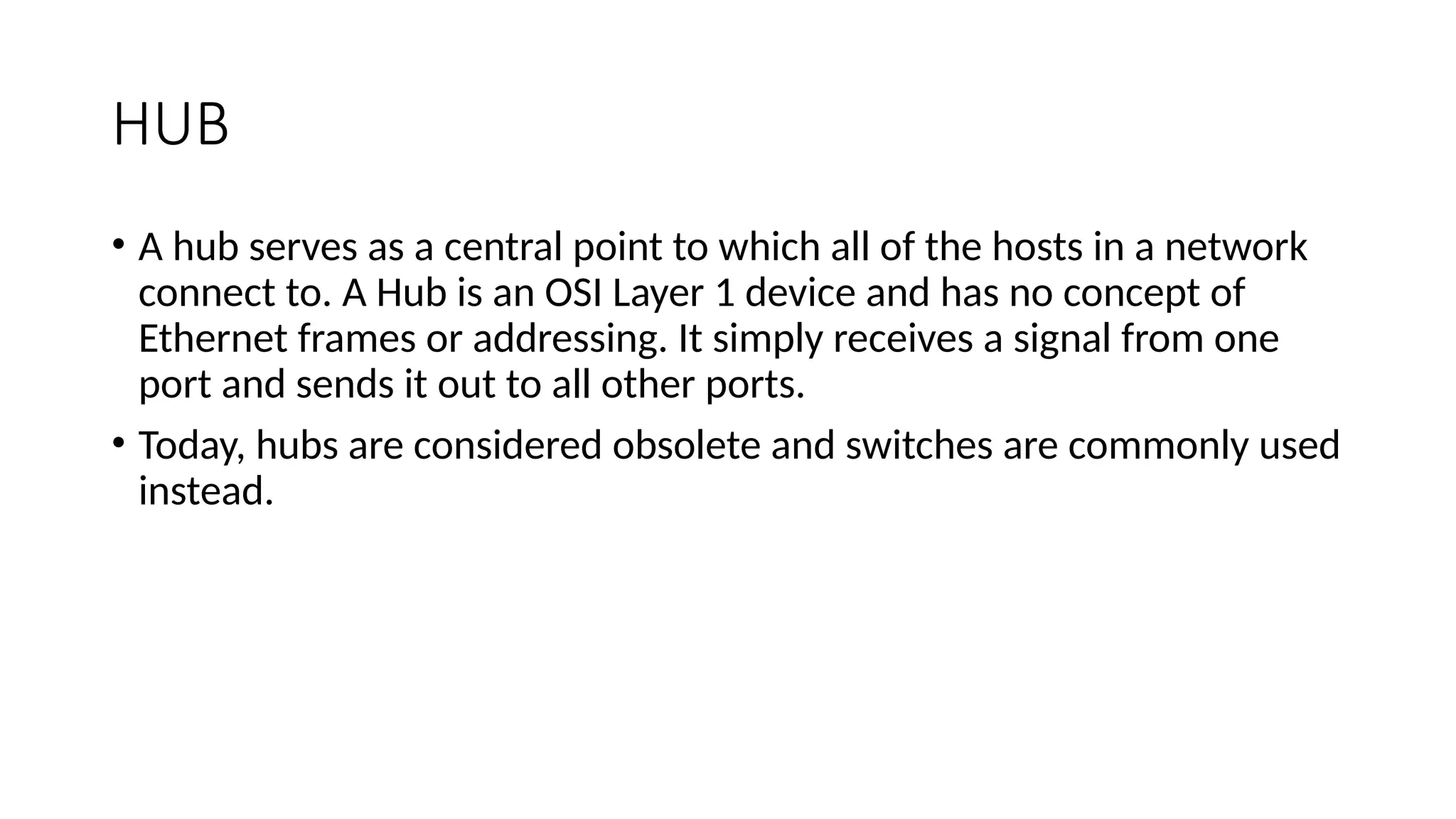 NETWORK DEVICES router switch hub wireless access point.pptx