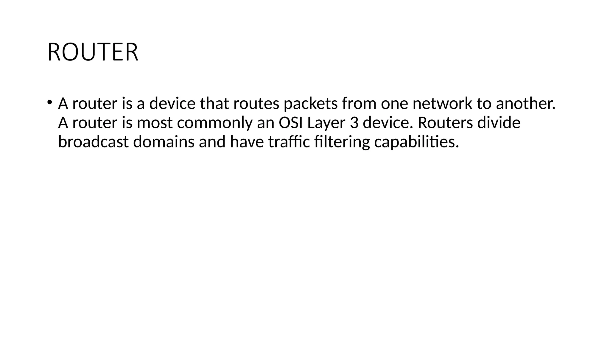 NETWORK DEVICES router switch hub wireless access point.pptx