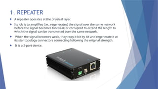 NETWORK DEVICES | PPTX