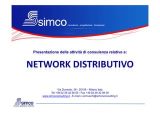 SIMCO - Network distributivo | PDF | Logistics | Business