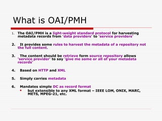 Networked digital library through harvesting | PPT
