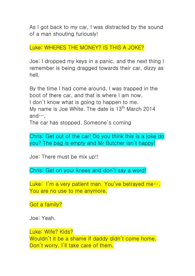 Networked edited script for dubbing | PDF