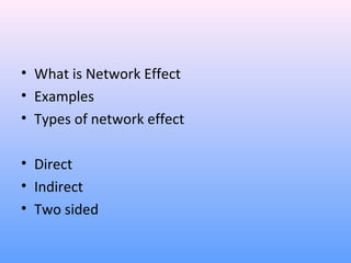 Network effects | PPT