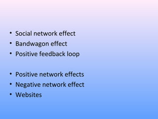 Network effects | PPT