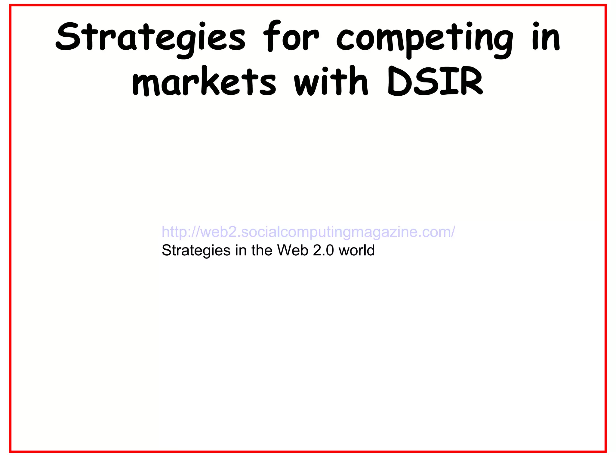 Network Effects And Dsir | PPT