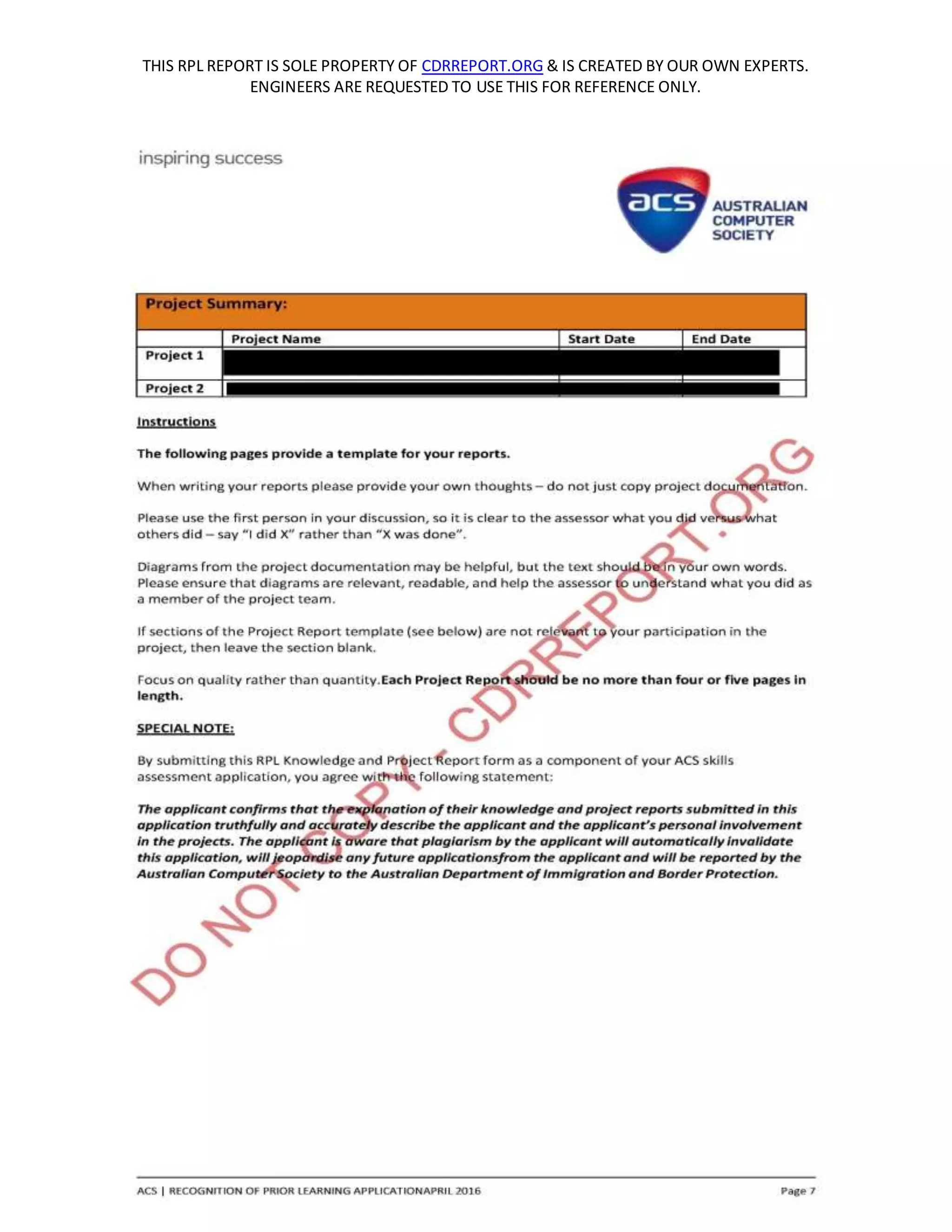 Network Engineer RPL Report Sample - CDRReport.org