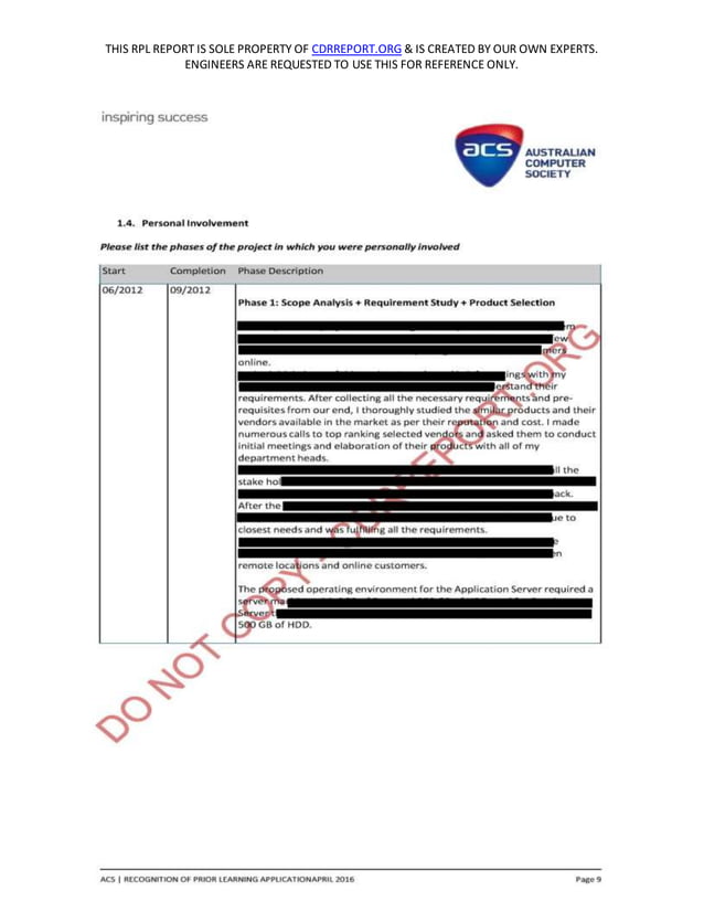 Network Engineer RPL Report Sample - CDRReport.org