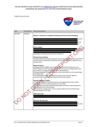 Network Engineer RPL Report Sample - CDRReport.org