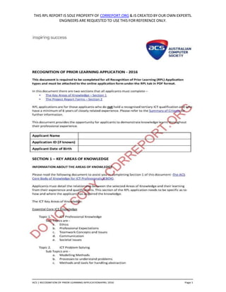 Network Engineer RPL Report Sample - CDRReport.org