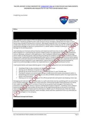 Network Engineer RPL Report Sample - CDRReport.org