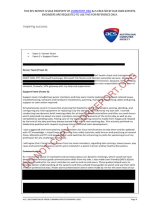 Network Engineer RPL Report Sample - CDRReport.org