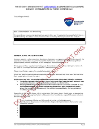 Network Engineer RPL Report Sample - CDRReport.org