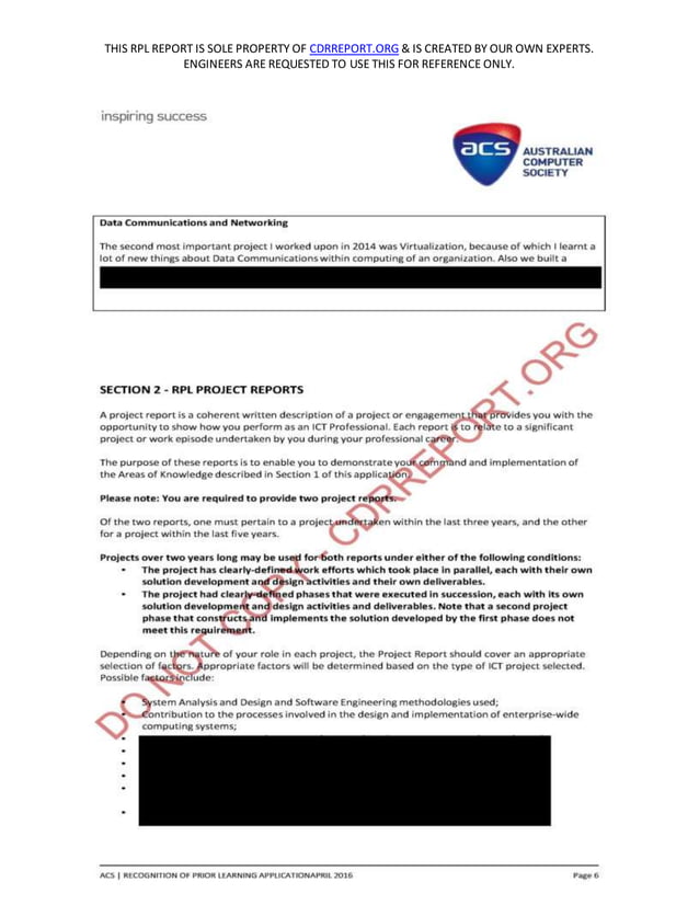 Network Engineer RPL Report Sample - CDRReport.org