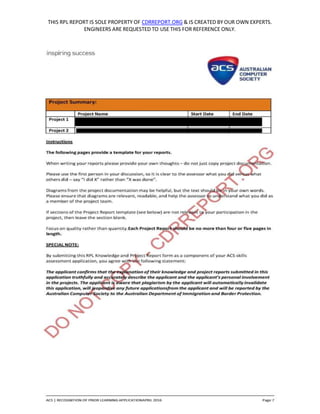 Network Engineer RPL Report Sample - CDRReport.org