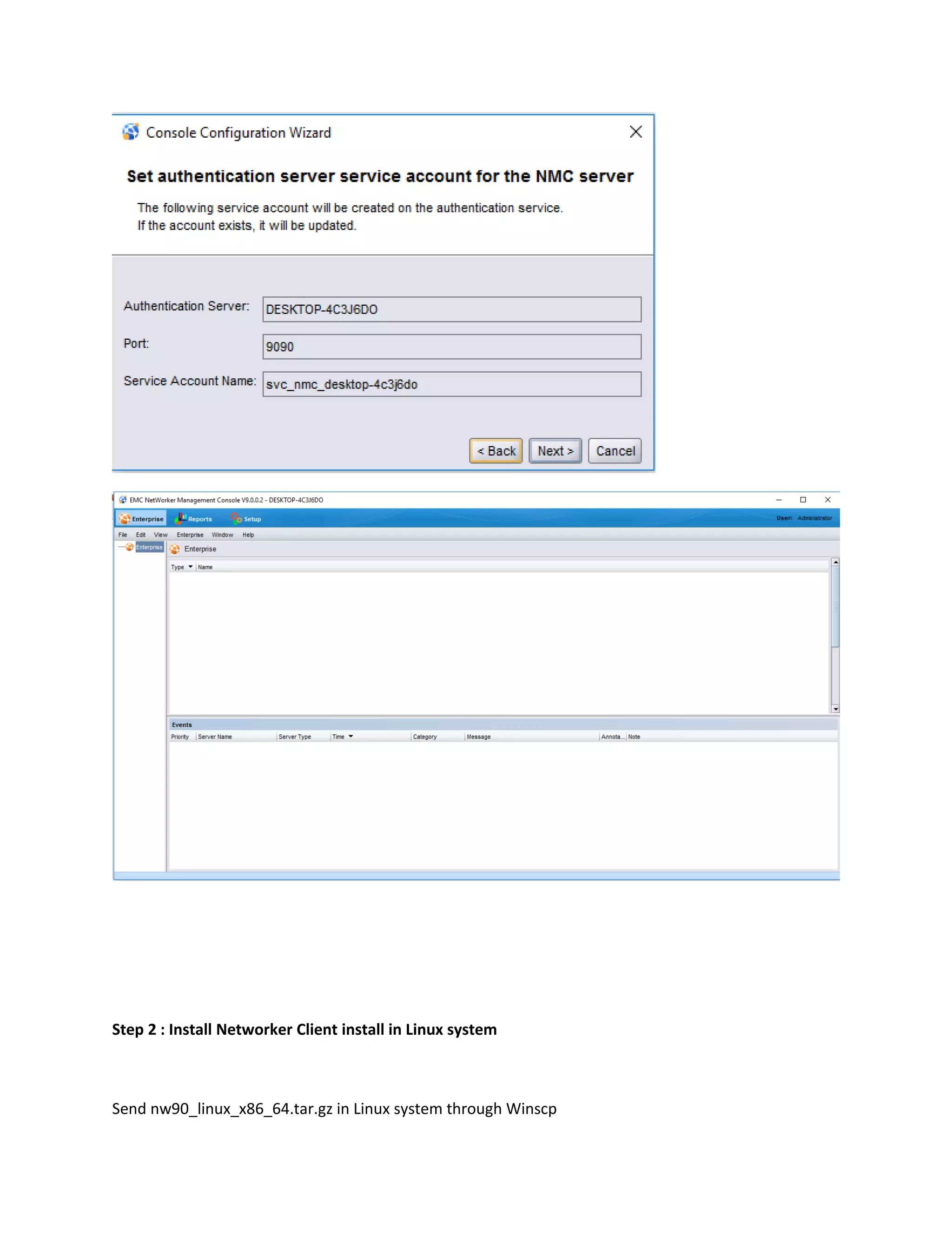 EMC Networker installation Document | DOC