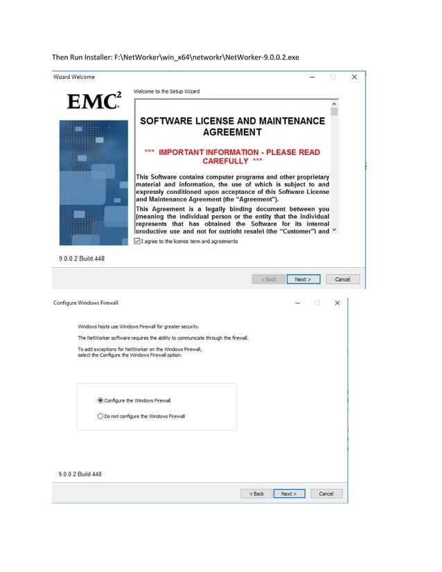 EMC Networker installation Document | DOC