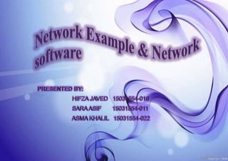 Network examples and network software | PPTX