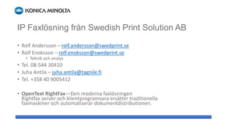 Network fax solution | PPT